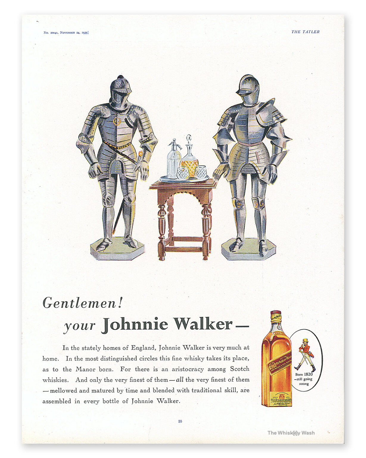 Gentlemen! Your Johnnie Walker Knights, The Whiskey Wash Johnnie Walker ...